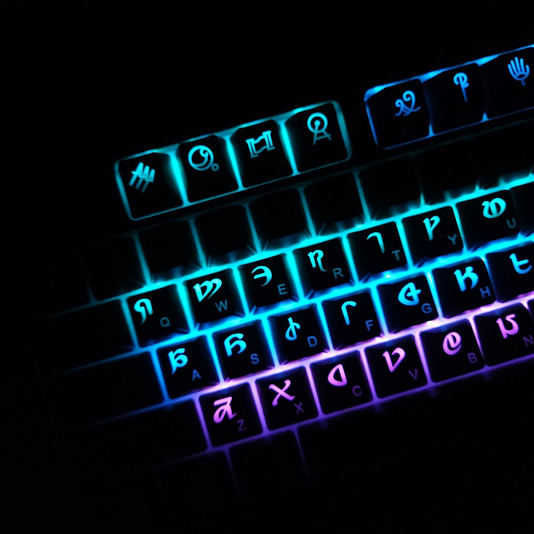 FFXIV Eorzean Alphabet Backlit Keycap Set (26 Keycaps) - Etsy