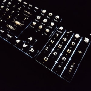 Starwars Aurebesh Theme Backlit Keycap Set | Artisan Keycap Set ...