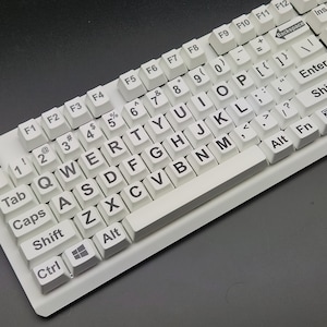 Large Printed Letter Mechanical Keyboard | Low Vision Mechanical ...