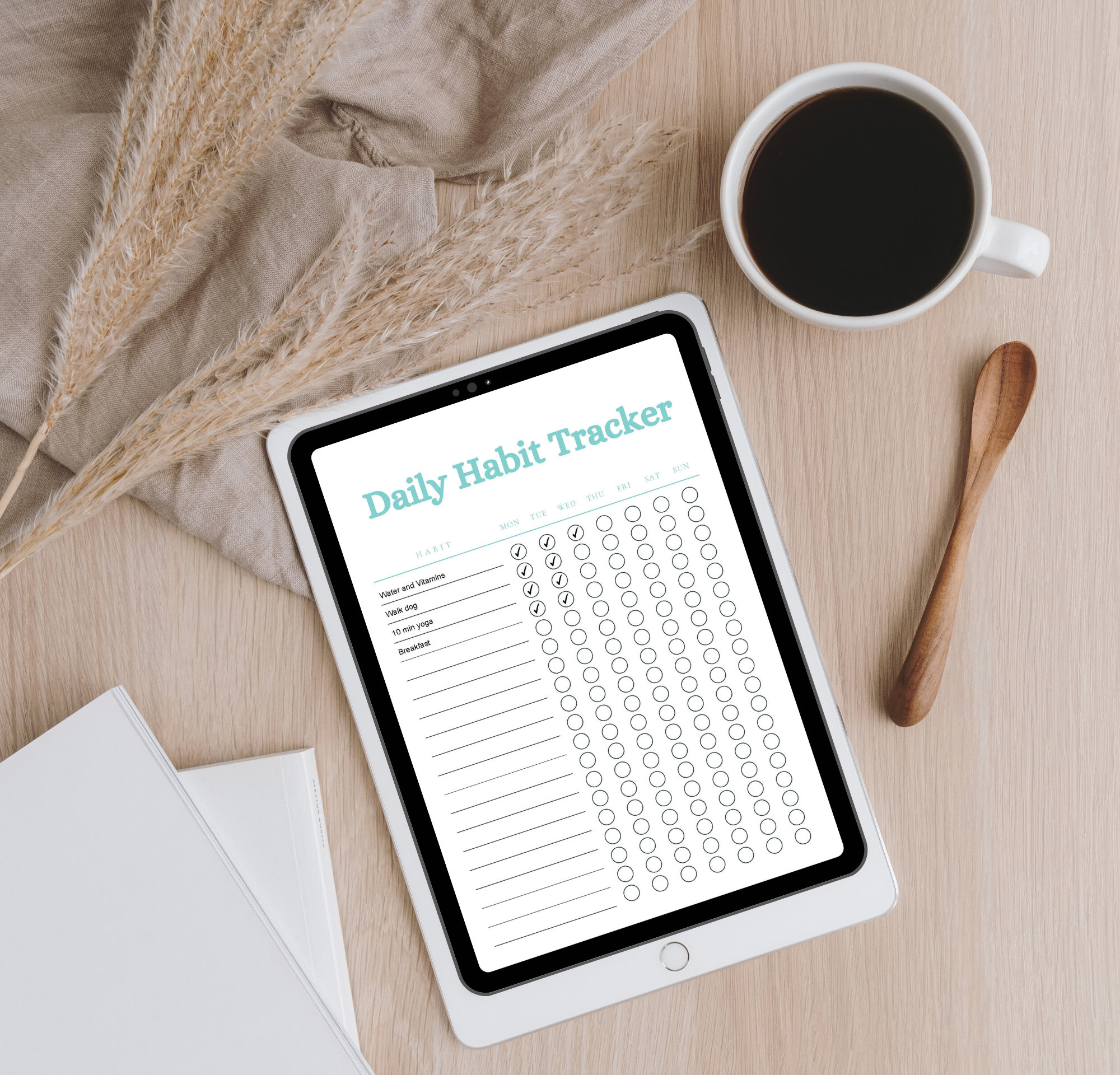 Customisable Daily Habit Tracker - Etsy