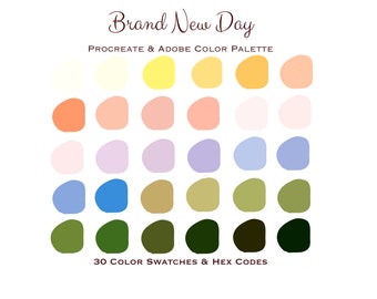 Skin Tone Color Palette & Hex Codes Procreate Digital Art - Etsy