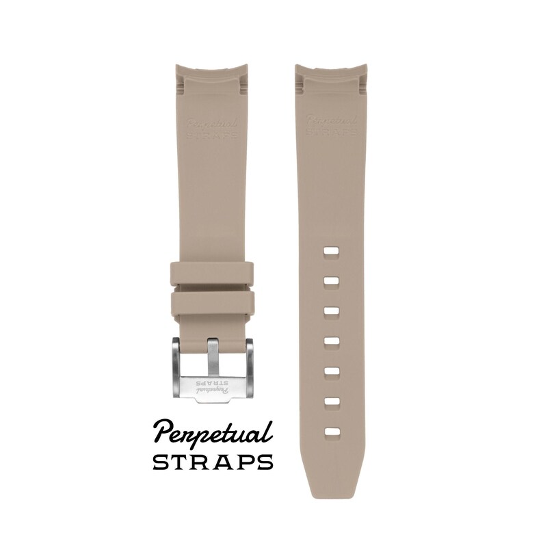 TAN ACCENT - Rubber Watch Strap for Omega X Swatch Speedmaster ...