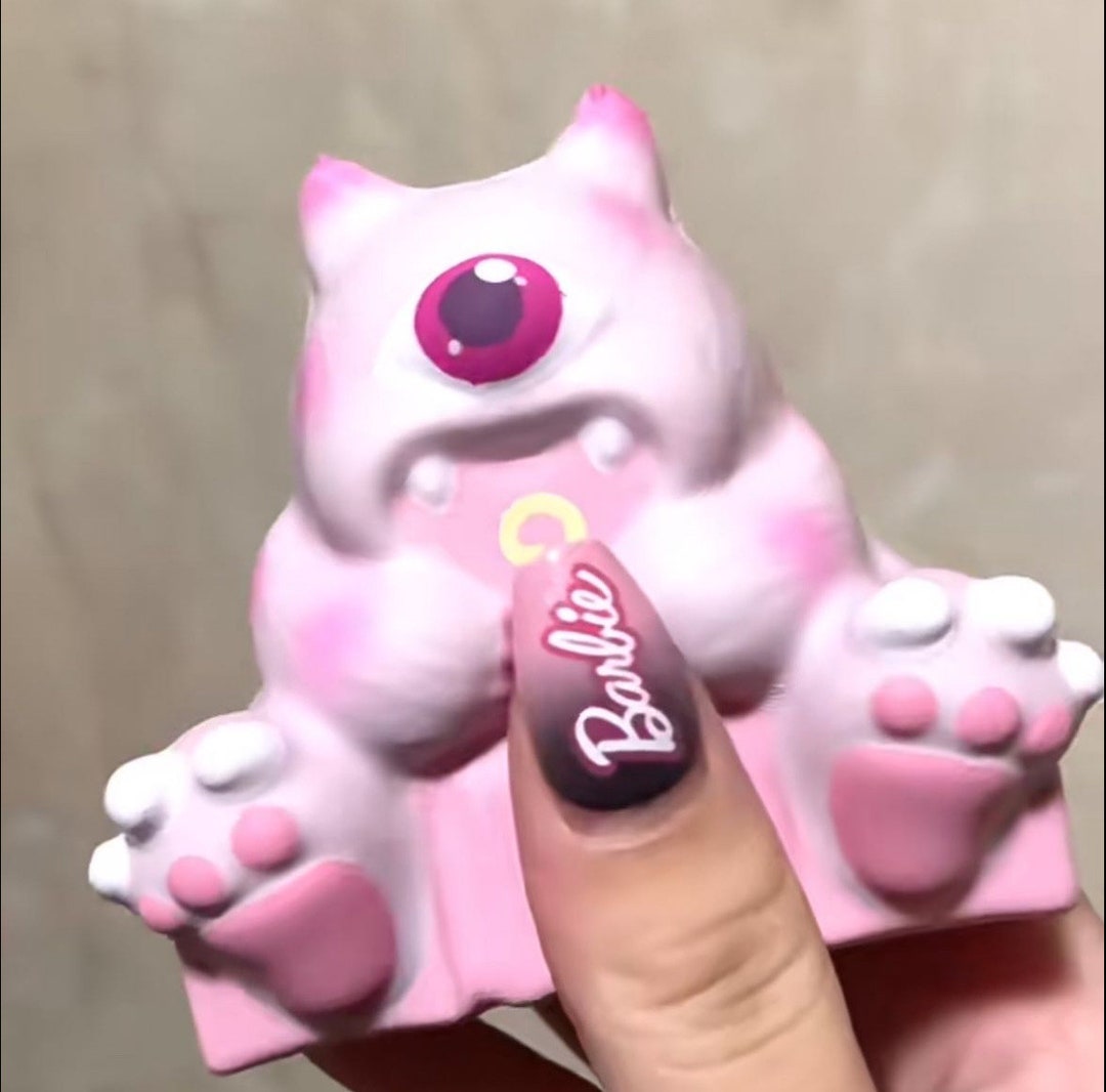 Pink Keyboard Monster Squishy Toy - Etsy