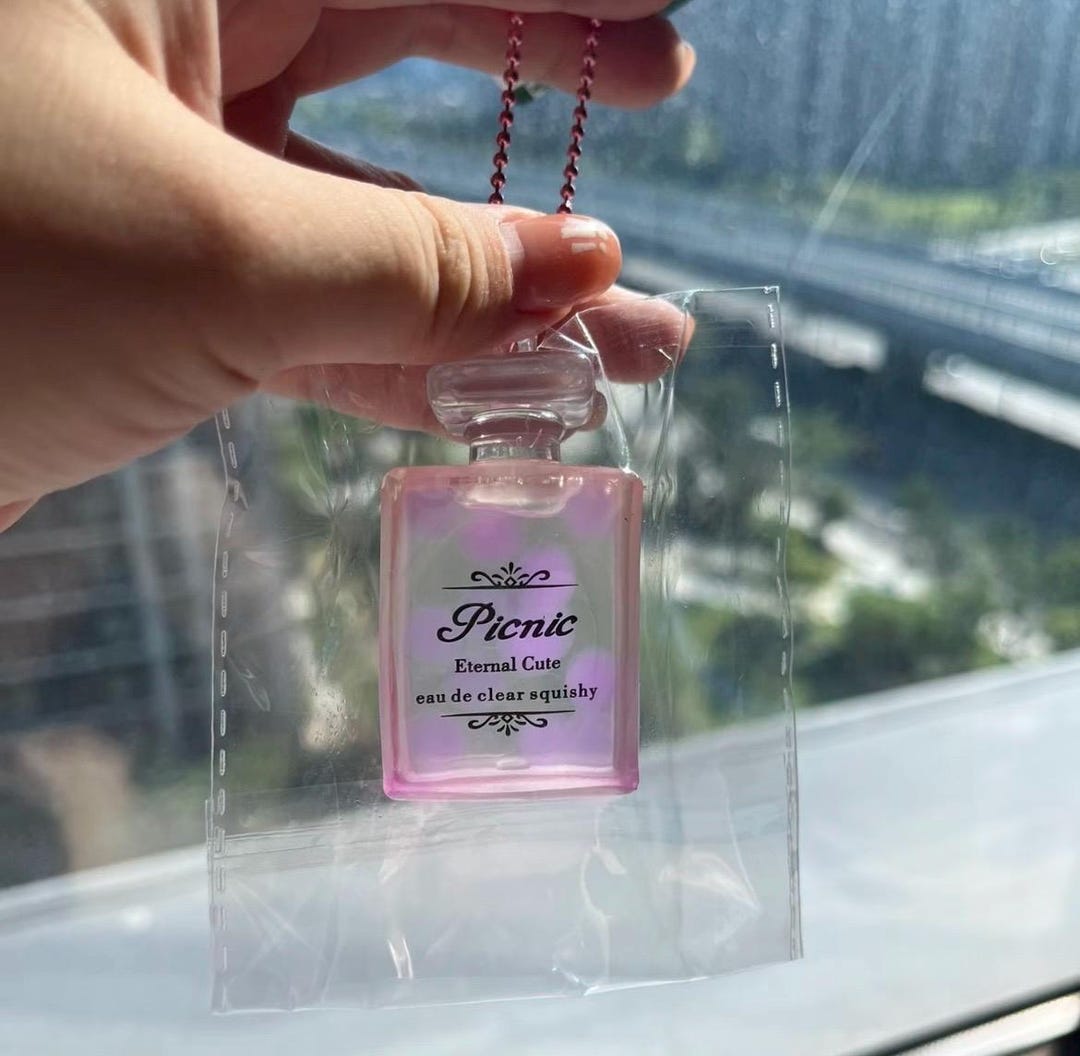 Picnic Perfume Bottle Squishy Toy - Liquid Glitter Stress Relief ...