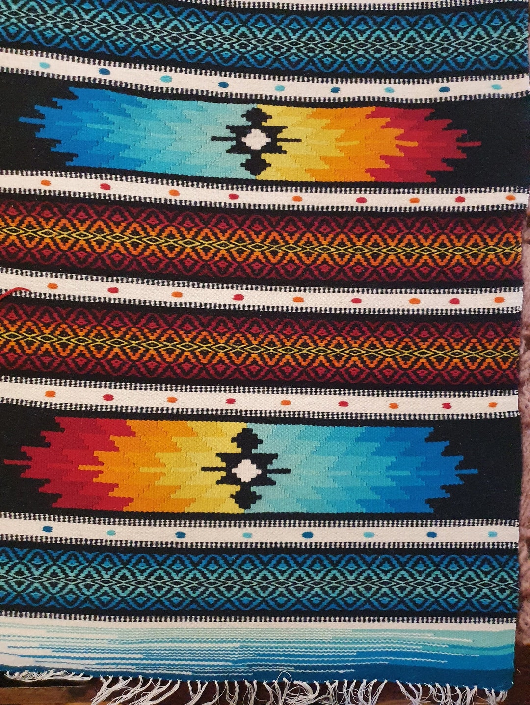 Vintage Hand Woven Bulgarian Wool Rugs - Etsy