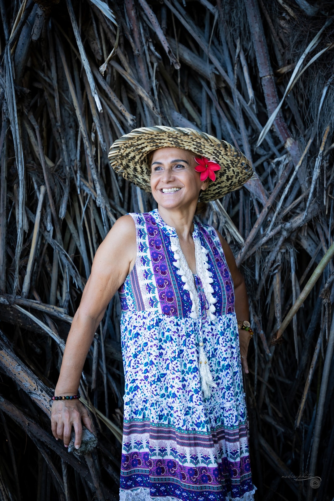Aumoana Tahiti Lauhala Papale, Tahitian Handmade Paeore Hat, Made in ...