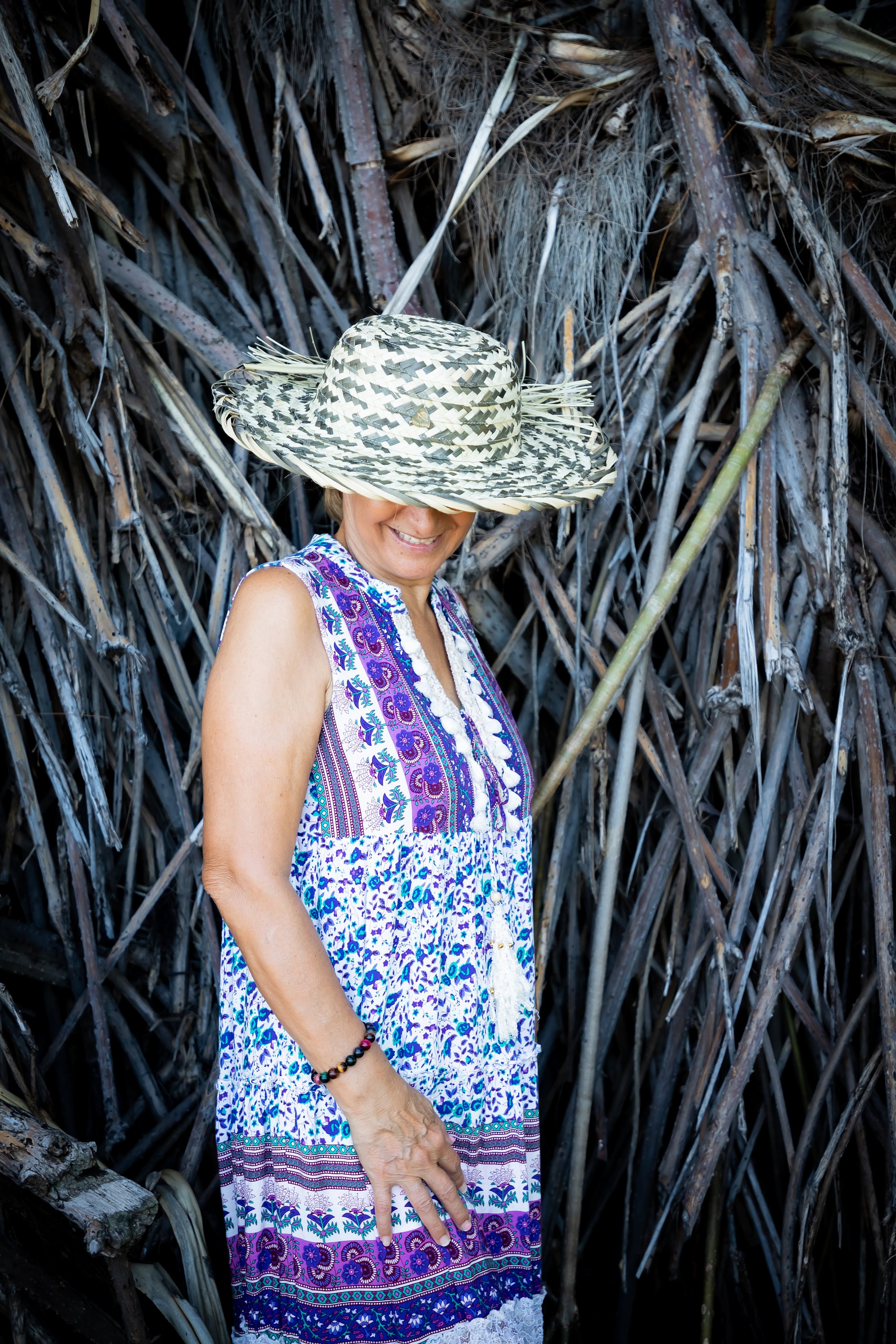 Aumoana Tahiti Lauhala Papale, Tahitian Handmade Paeore Hat, Made in ...