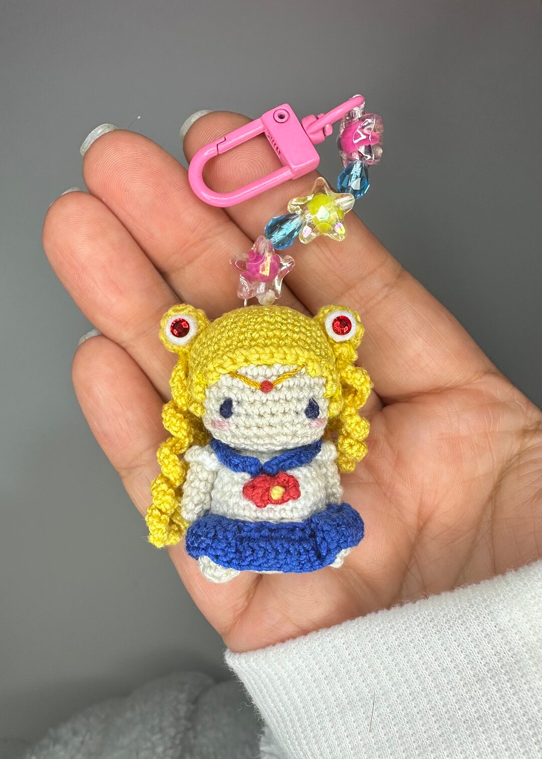 Chibi Sailor Moon Crochet | Cute Keychain Accessories | Keychain Pouch ...