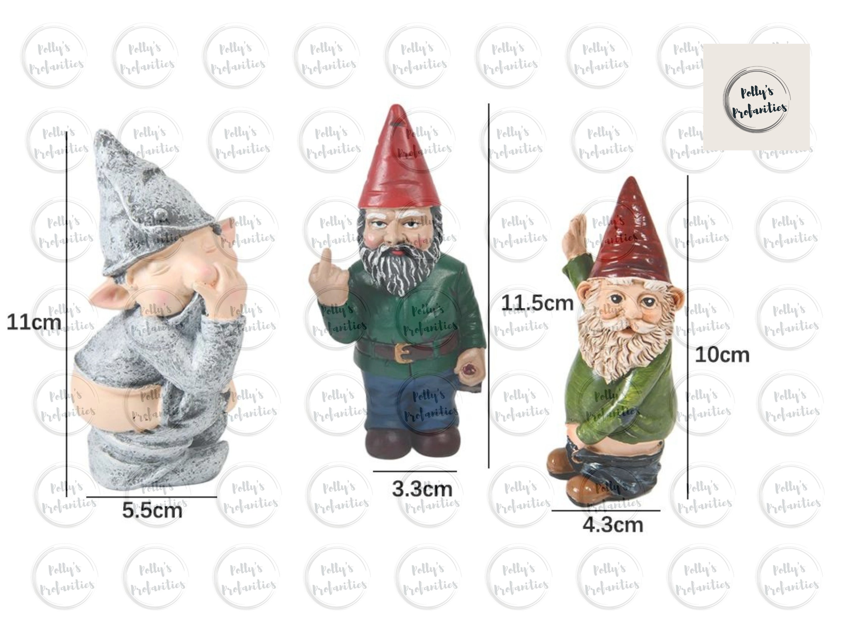 Drunk Garden Gnome Statue Naughty Gnome Patio Ornament Go Away Statue ...