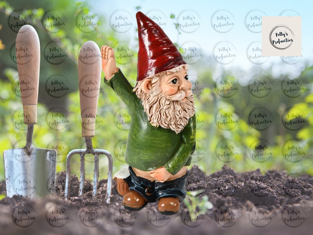 Drunk Garden Gnome Statue Naughty Gnome Patio Ornament Go Away Statue ...