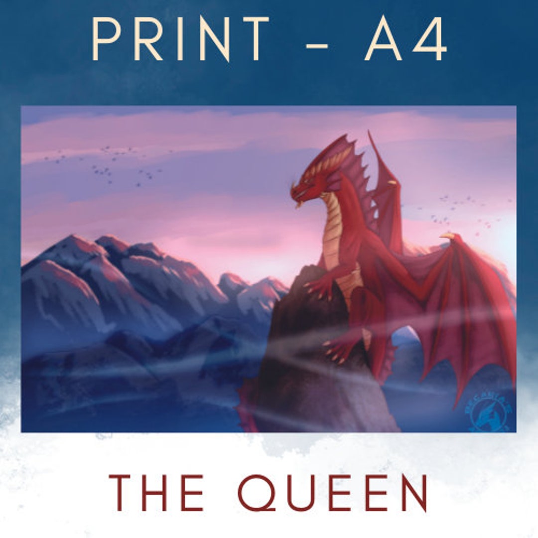 A4 Dragon the Queen - Etsy