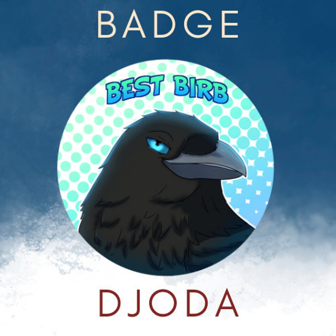 Raven Badge djoda - Etsy