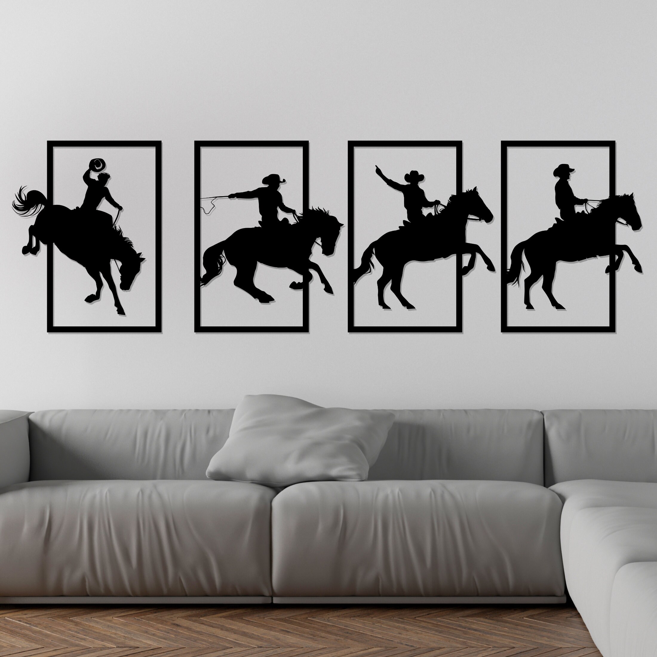 Rodeo Metal Wall Art Svg , Dxf, Eps, Png and Pdf Laser Cut, Plasma Cut ...