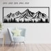 Mountains Metal Wall Art Svg, Dxf, Eps, Png | Mountains Panel Laser Cut ...