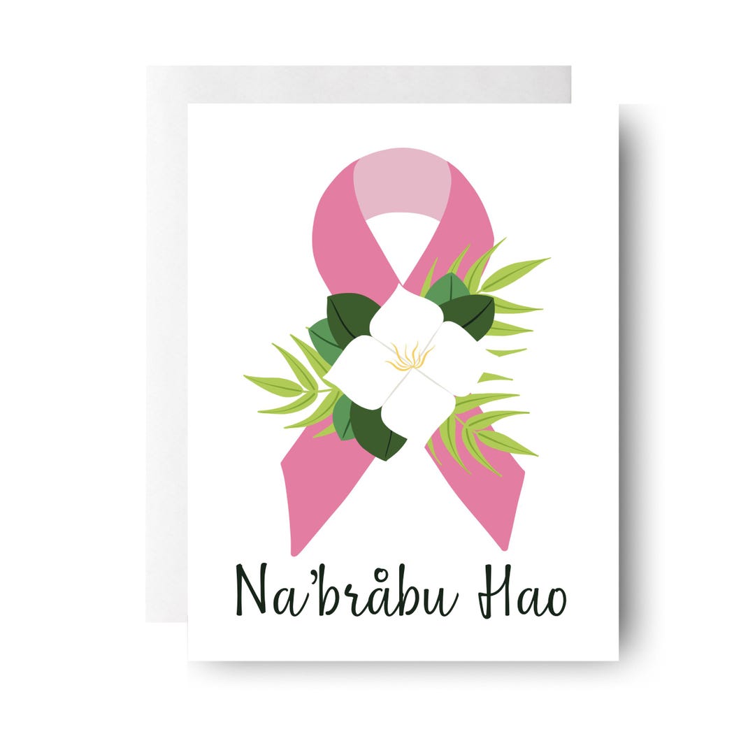 Chamorro Encouragement Card | Breast Cancer Card - Be Strong - Etsy