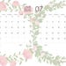Floral Frame Calendar | Flowery Inspired Design | Calendar Template ...