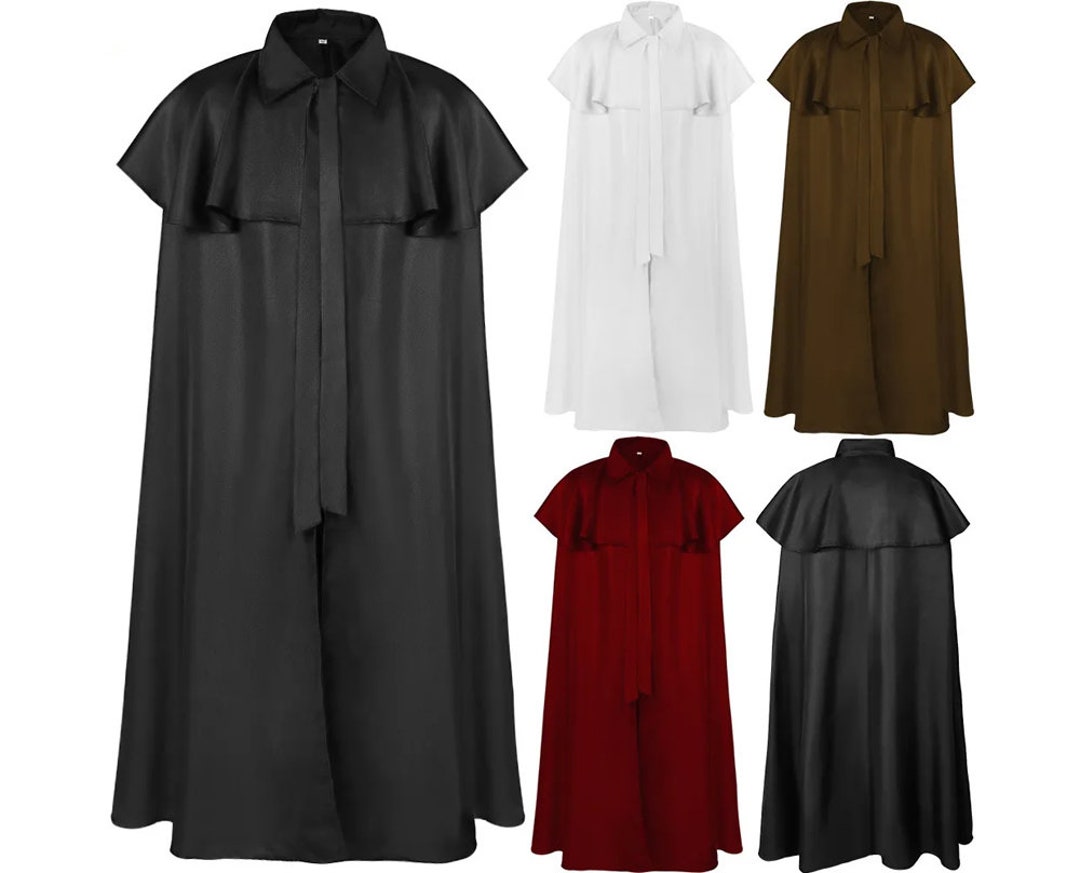 Medieval Witch Vampire Cloak Renaissance Black Wizard Cloak - Etsy