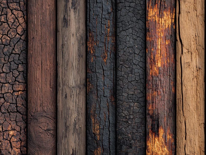Burnt Edges Texture Brushes: 100+ Procreate Stamps (instant Download ...