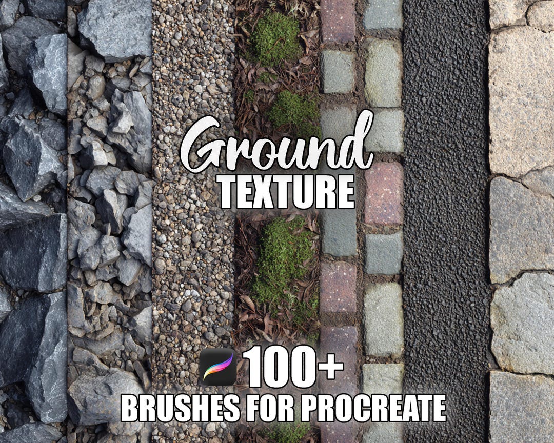 100+ Ground Texture Procreate Pattern Brushes | Seamless Textures ...
