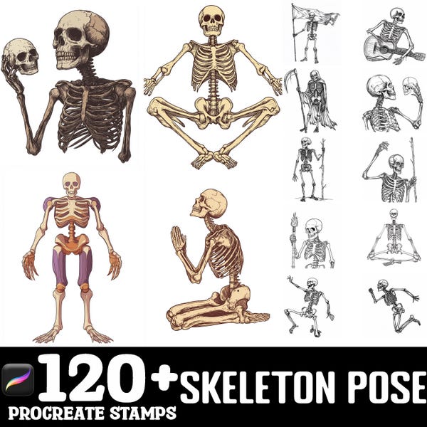 Skeleton Stamps - Etsy