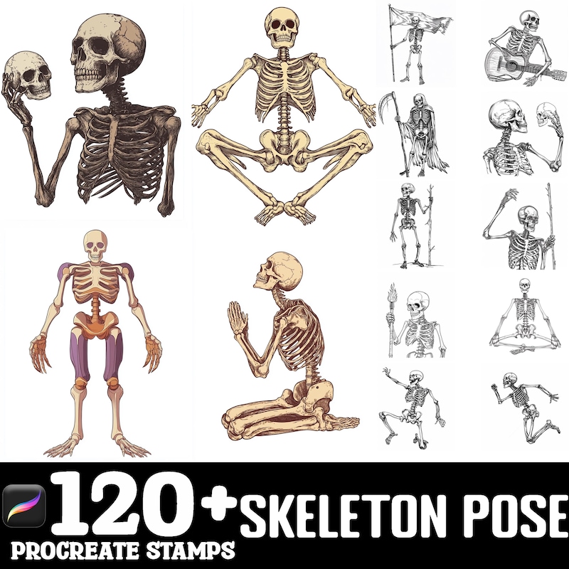 Skeleton Stamps - Etsy