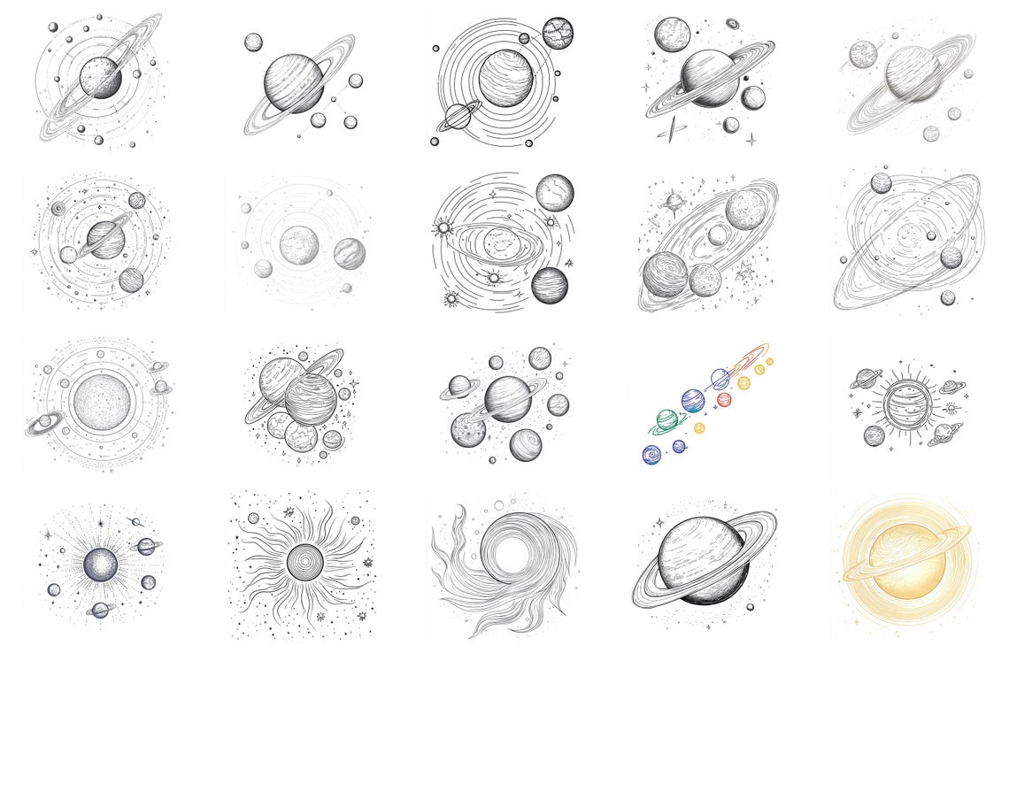 120 Solar System Procreate Stamps Procreate Brushes Instant Digital ...