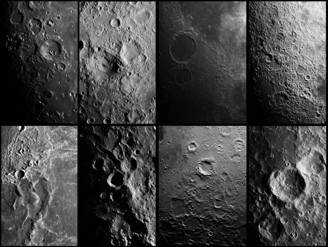Moon Texture Procreate Brushes: Seamless Lunar Patterns (instant ...