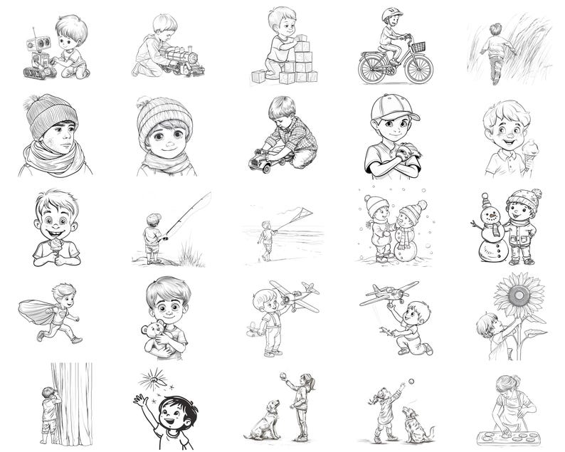 100+ Adorable Kids Procreate Stamps | Procreate Brushes | Instant ...