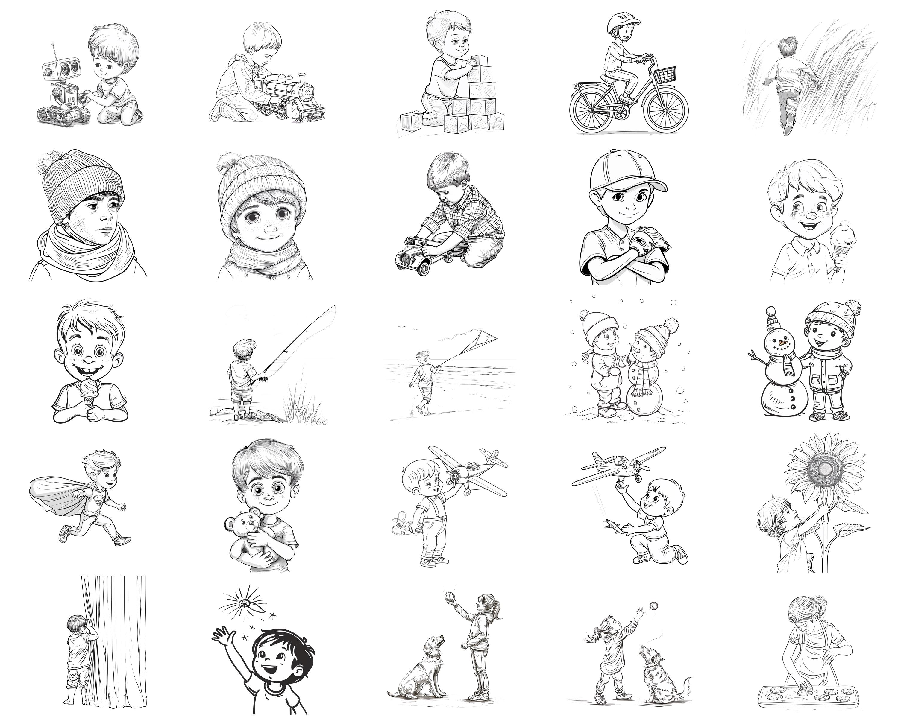 100+ Adorable Kids Procreate Stamps | Procreate Brushes | Instant ...