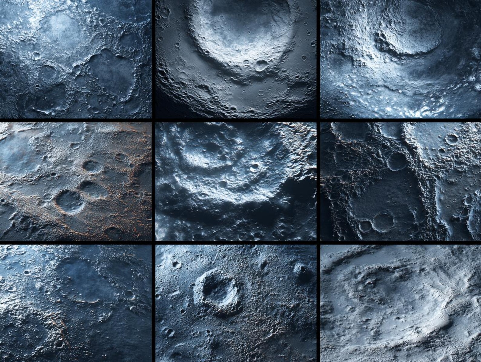 Moon Texture Procreate Brushes: Seamless Lunar Patterns (instant ...