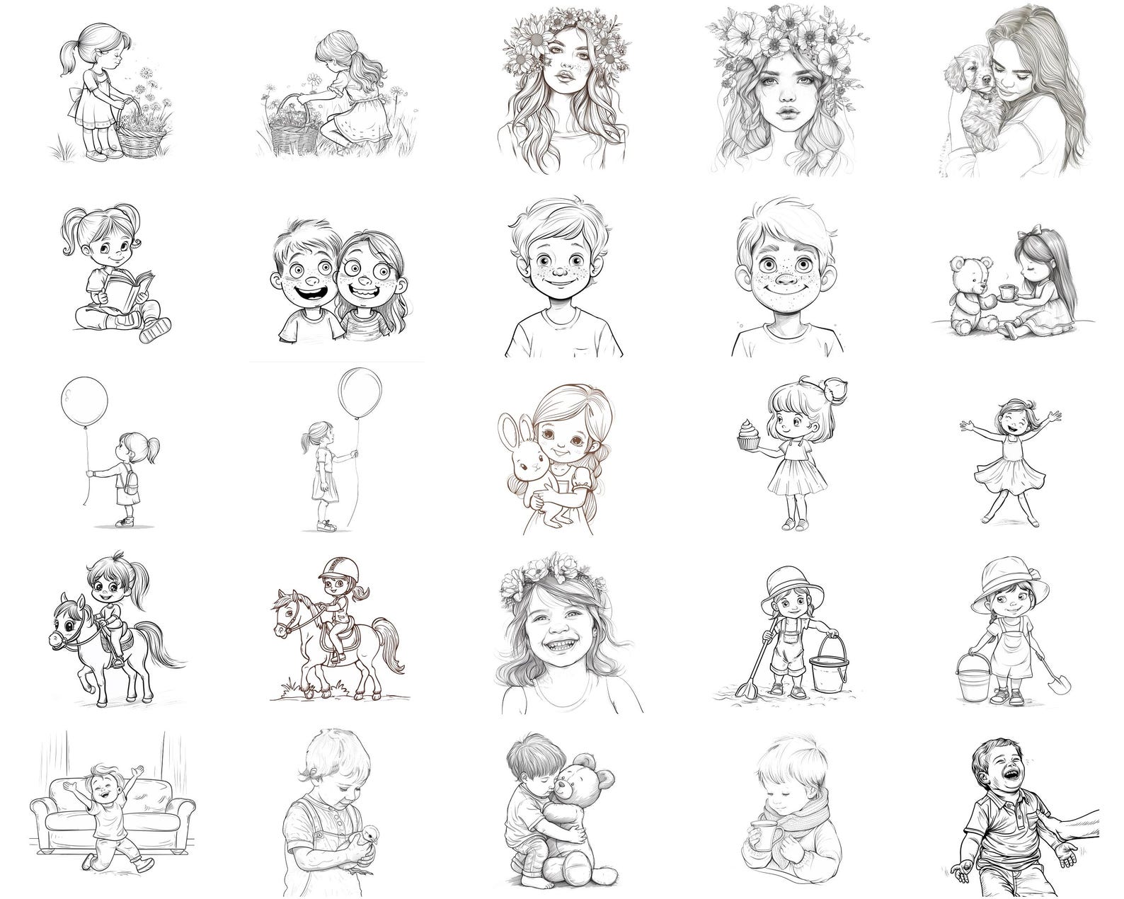 100+ Adorable Kids Procreate Stamps | Procreate Brushes | Instant ...