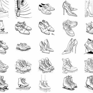 100+ Shoe Pose Procreate Stamps | Procreate Brushes | Instant Digital ...