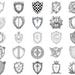 100+ Medieval Shields Procreate Stamps | Procreate Brushes | Instant ...