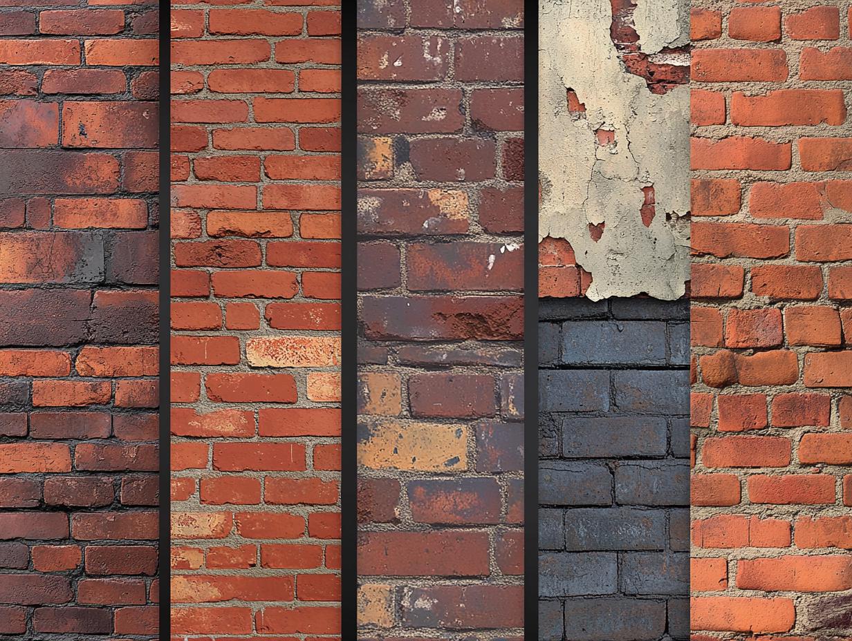 Brick Wall Texture Procreate Brushes: 100+ Seamless Patterns (instant ...