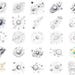 120 Solar System Procreate Stamps Procreate Brushes Instant Digital ...