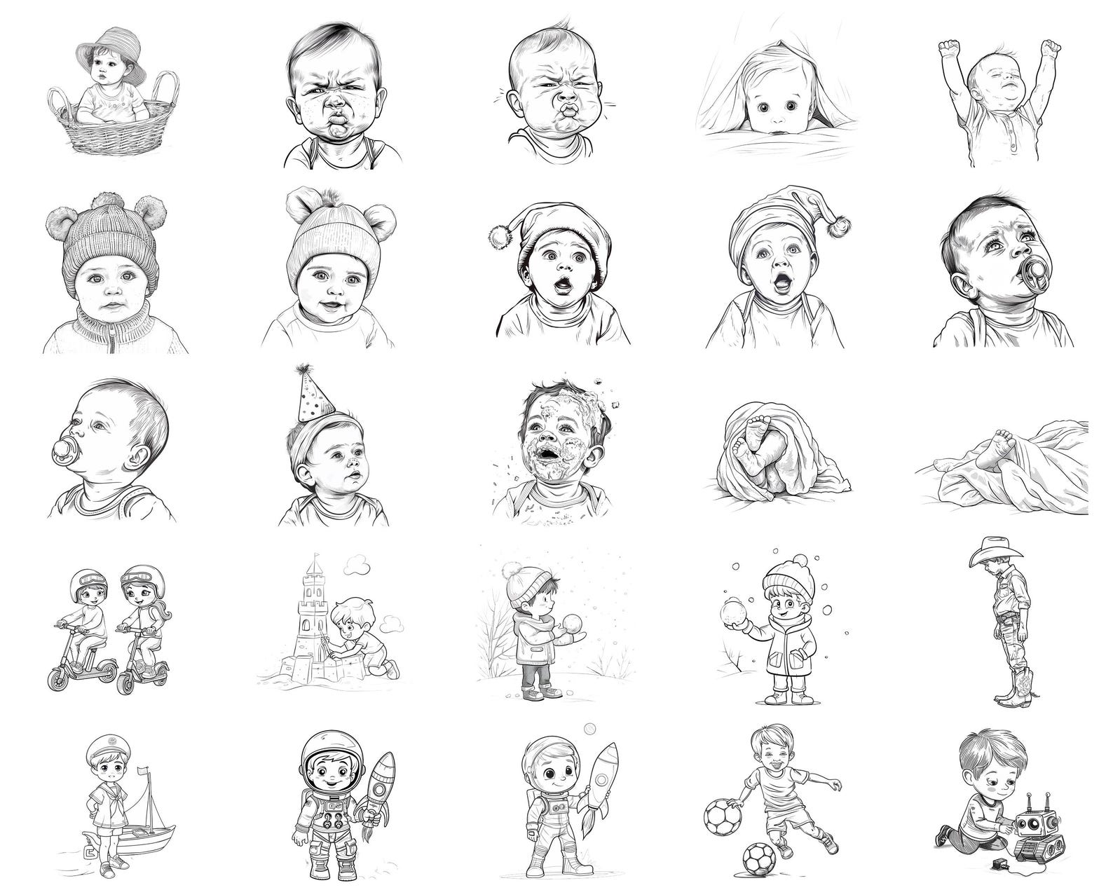 100+ Adorable Kids Procreate Stamps | Procreate Brushes | Instant ...