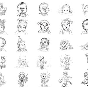 100+ Adorable Kids Procreate Stamps | Procreate Brushes | Instant ...