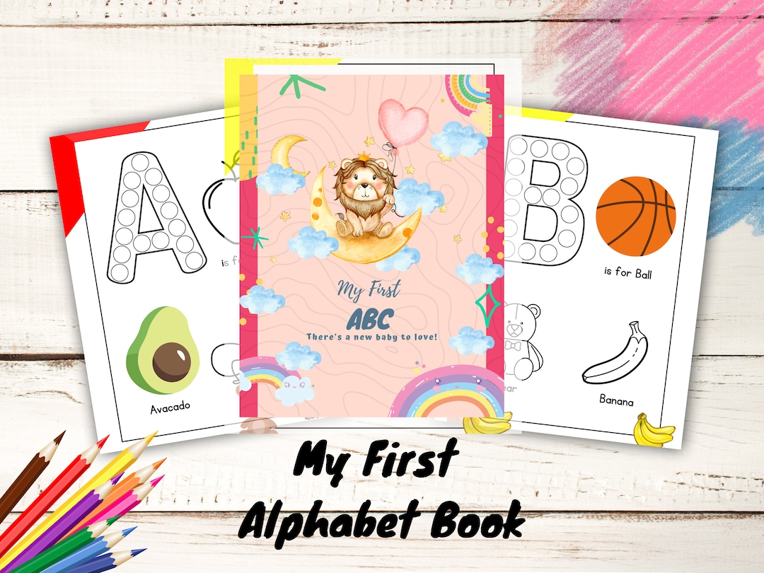 ABC Coloring Book, Children Coloring Pages With Focus Color, Baby ...