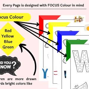 ABC Coloring Book, Children Coloring Pages With Focus Color, Baby ...