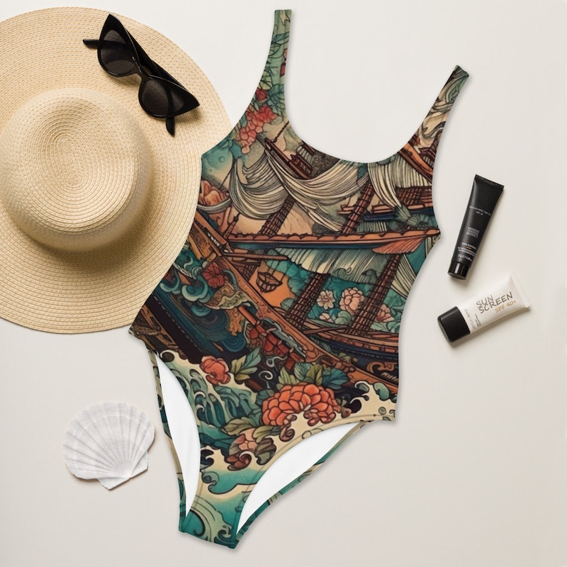 Japanese Swimsuit - Etsy