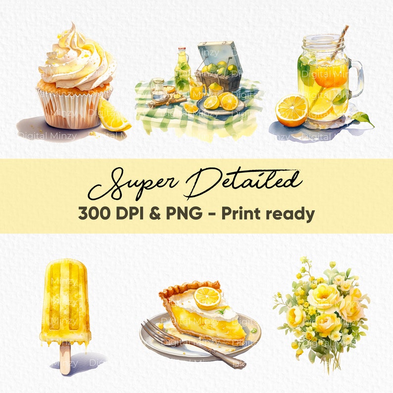 35 Watercolor Sweet Lemon Clipart, Lemon Fruit PNG, Lemon Cake ...