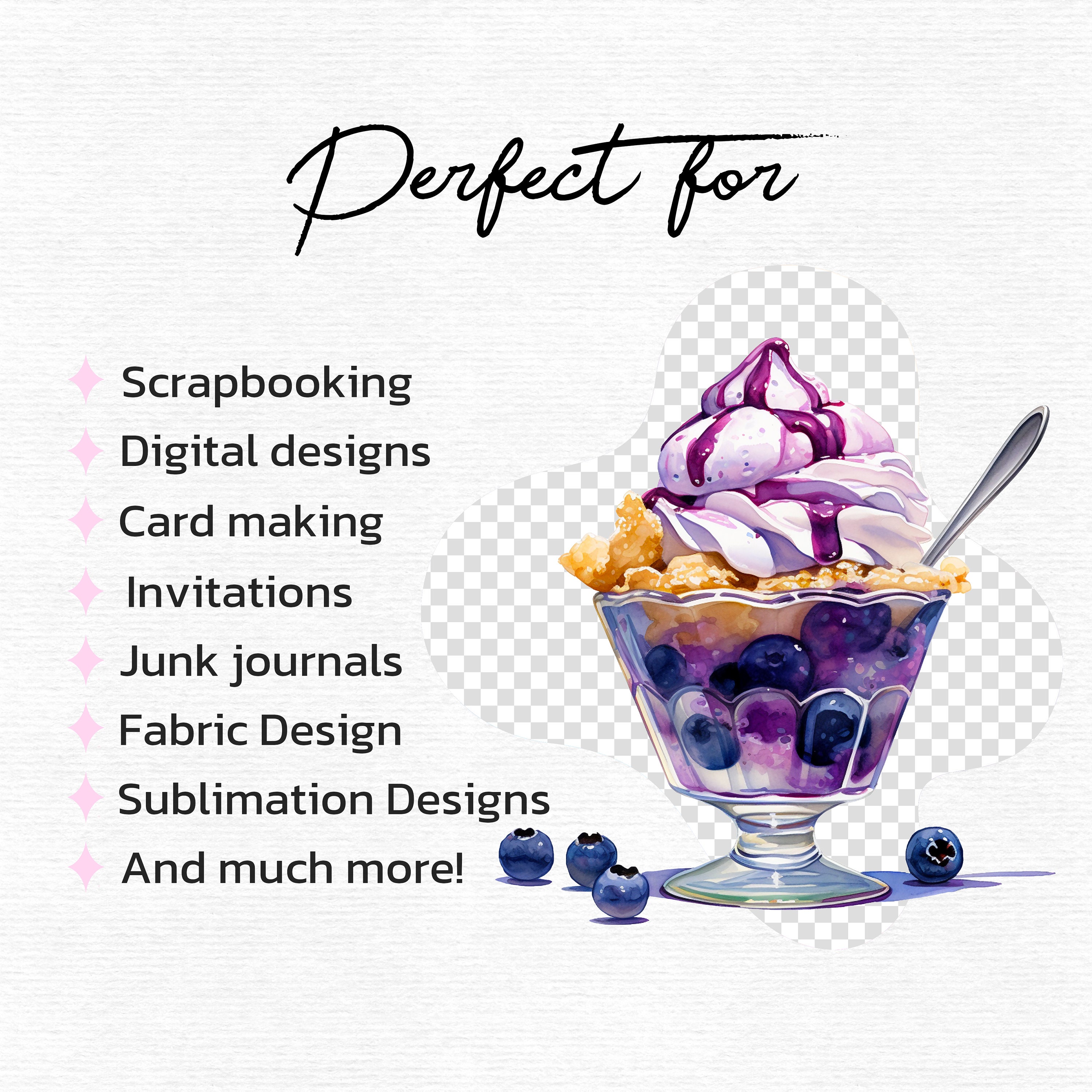 25 Ice Cream Watercolor Clipart PNG Images of Flavored Tasty Desserts ...