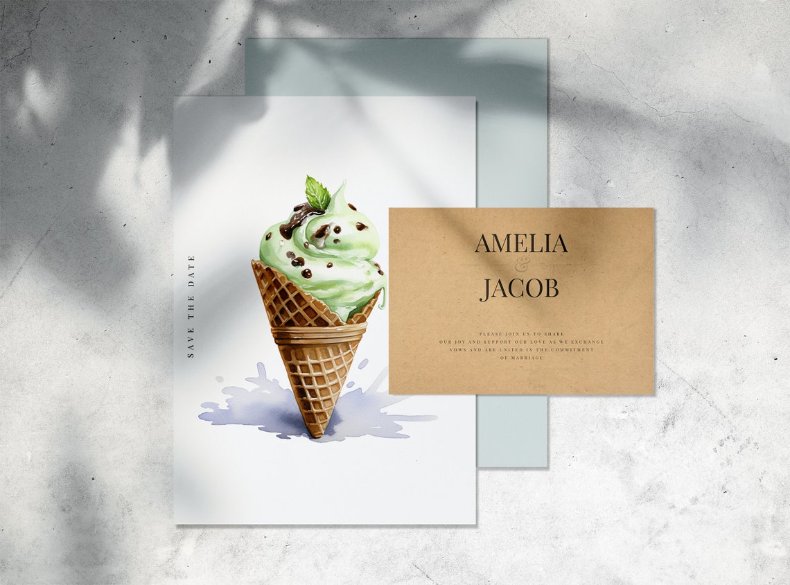 25 Ice Cream Watercolor Clipart PNG Images of Flavored Tasty Desserts ...