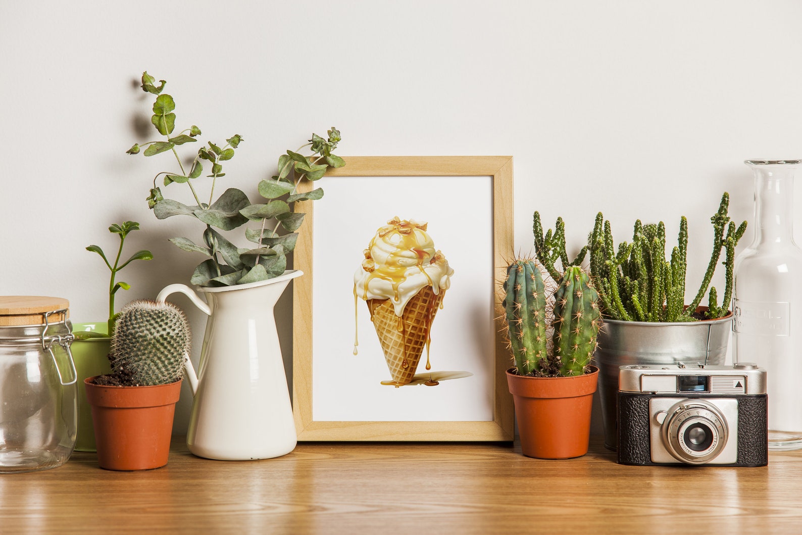 25 Ice Cream Watercolor Clipart PNG Images of Flavored Tasty Desserts ...