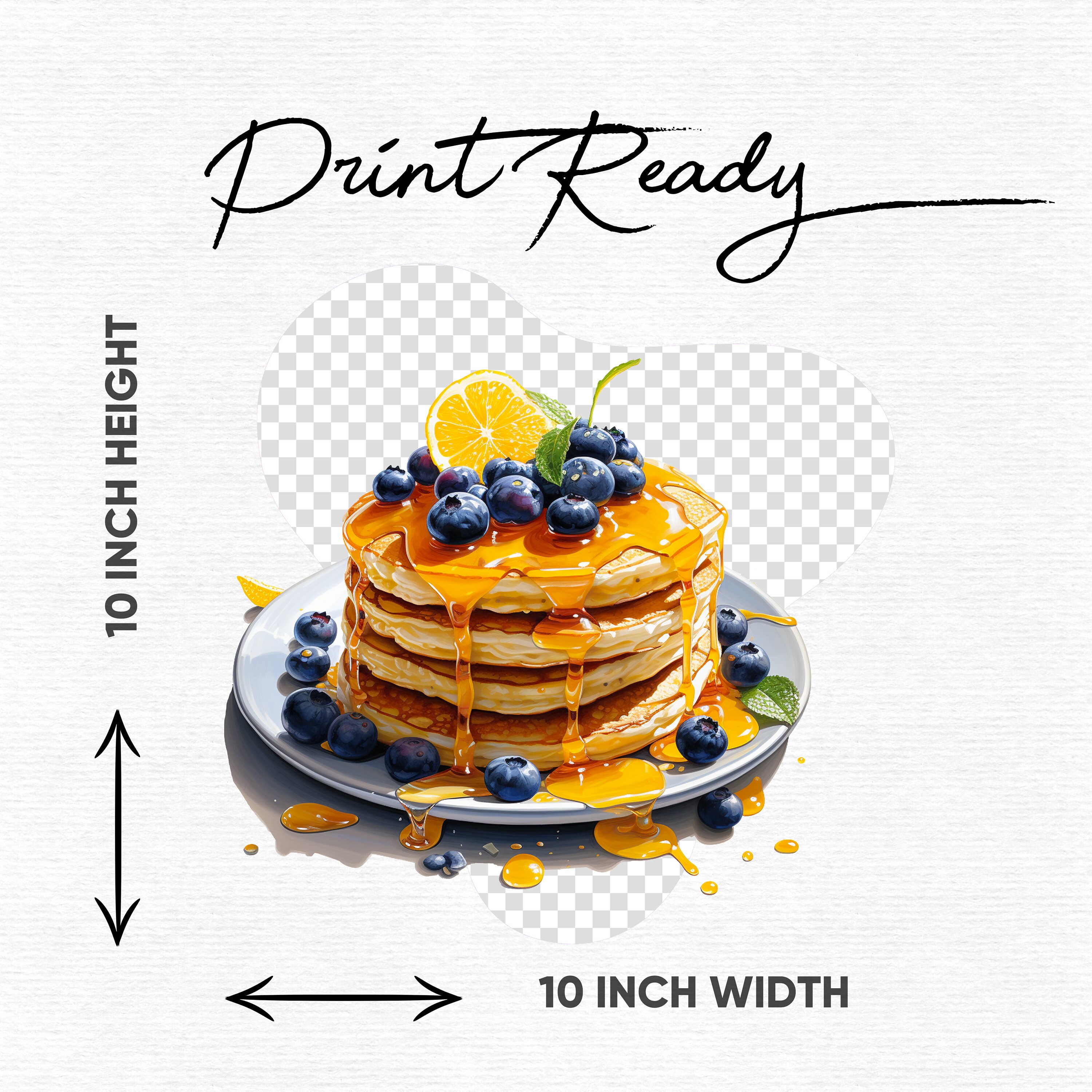25 Watercolor Pancakes Clipart, Sweet Breakfast Clipart Bundle ...