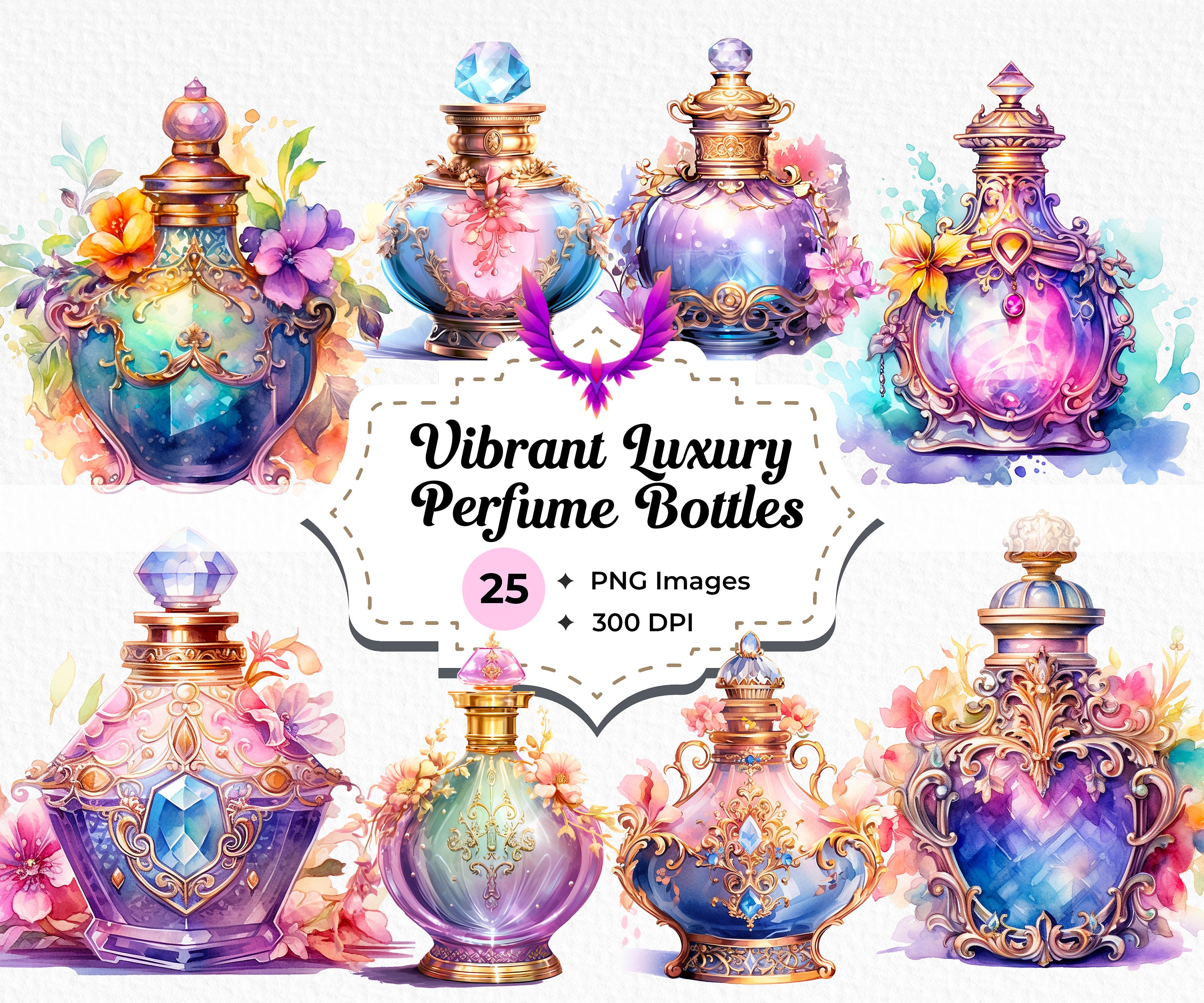 25 Luxury Fairy Potions Clipart, Watercolor Potions, Fantasy Magic ...