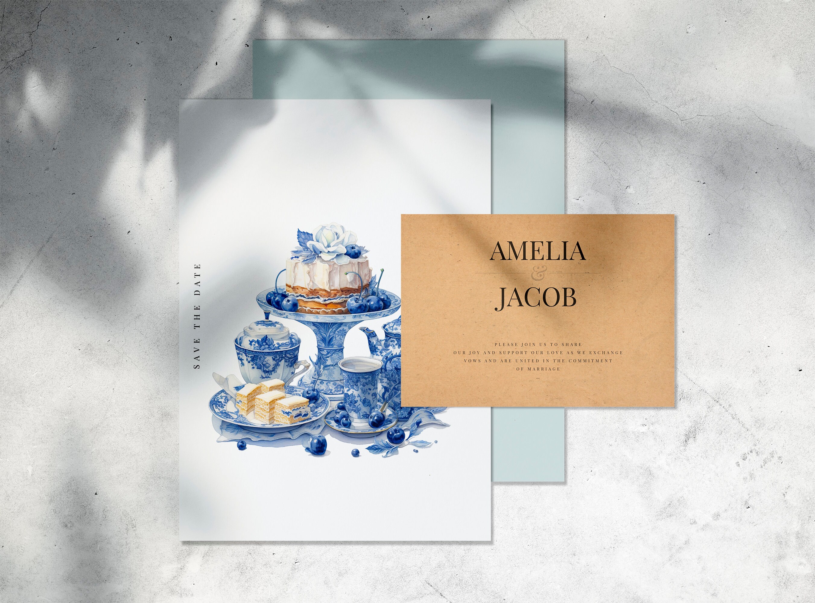 35 Delft Blue Cottage Clipart, Watercolor Farmhouse Clip Art Bundle ...