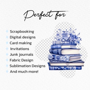 35 Delft Blue Cottage Clipart, Watercolor Farmhouse Clip Art Bundle ...