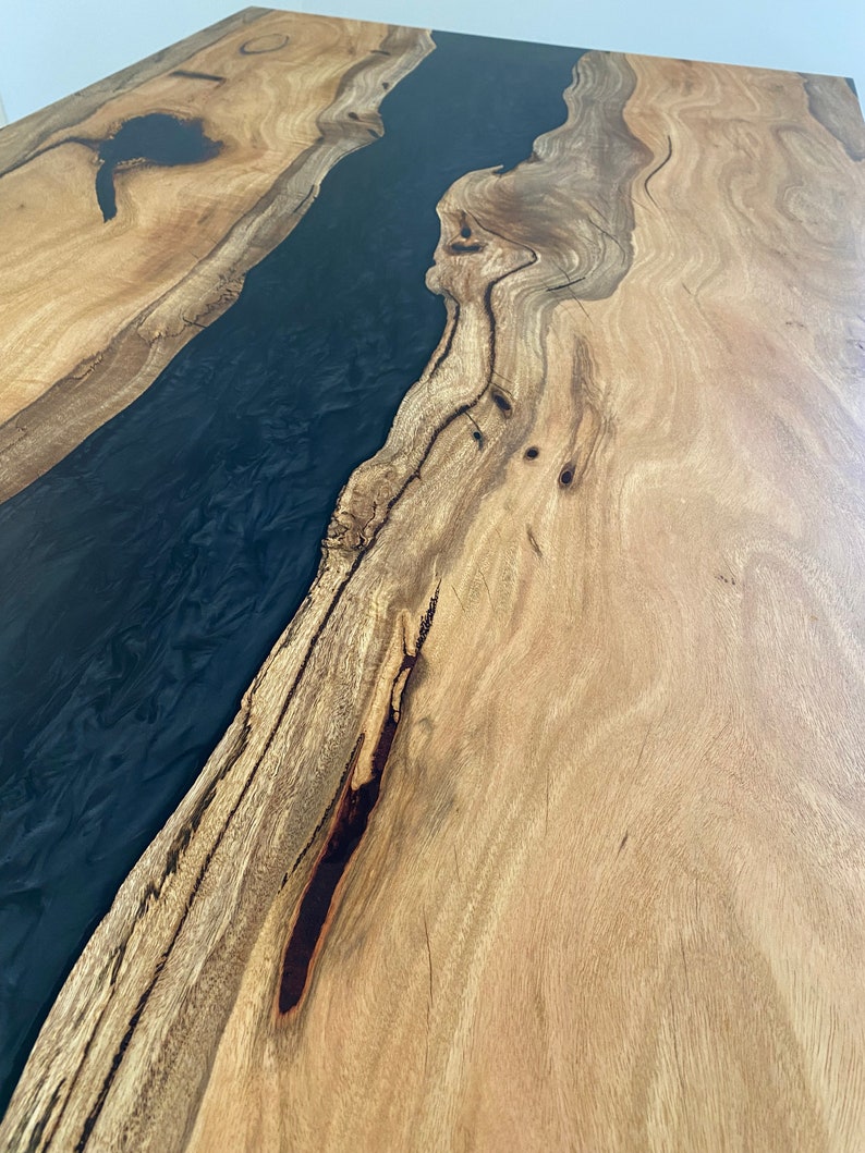 Marri Timber River Resin Dining Table (8 Seater) - Etsy Australia