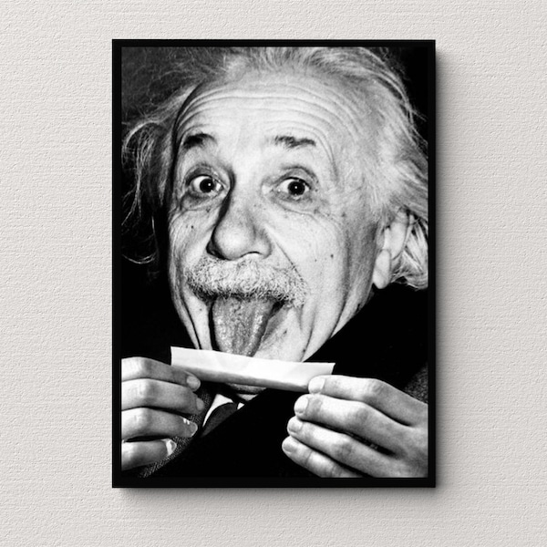 Einstein Funny Poster - Etsy